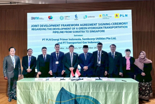 Kembangkan Ekosistem Hidrogen Hijau, PLN Gandeng Sembcorp dan TGI - FOKUS ENERGI